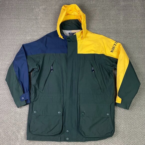 Nautica | Jackets & Coats | Vintage 9s Nautica Jacket Mens Xxl ...